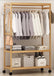 Bamboo Multi-Tier Racks Shelves panel storage Clothes Organizer With ...