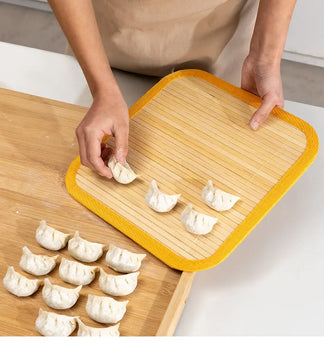 Bamboo Premium Chopping Board Two-Side Kitchen Cutting Board Dumplings ...