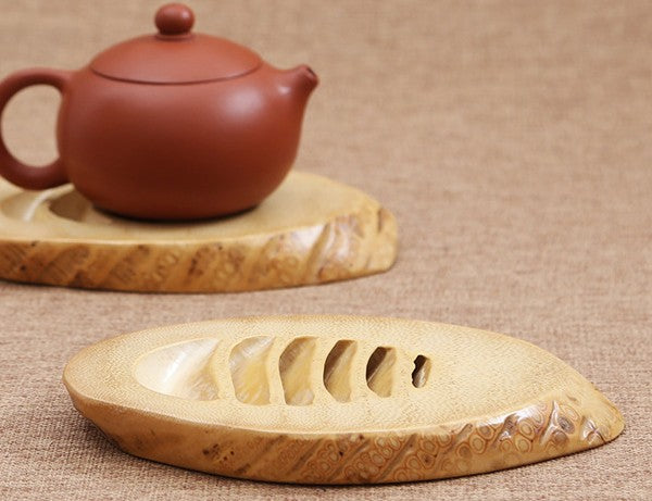 Natural bamboo root coaster carving crafts tea tray coffee tray ...