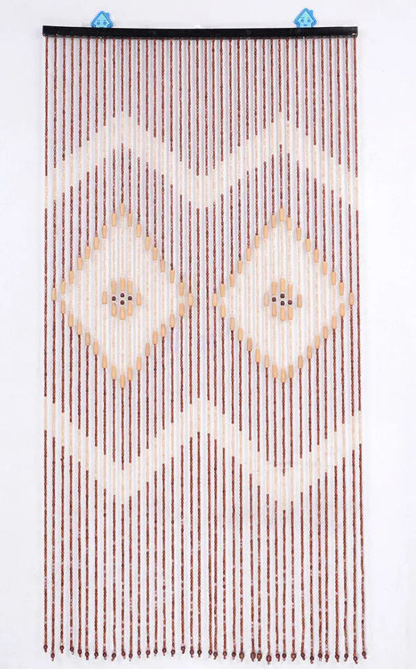 Wooden Door Curtain Blinds Handmade Fly Screen Wooden Beads Room ...