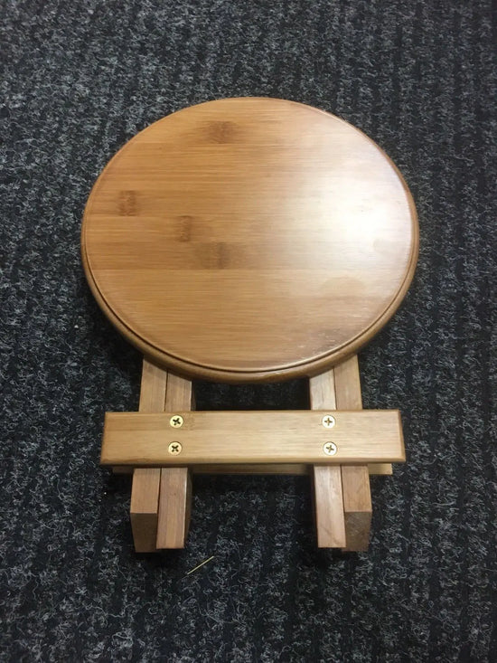 bamboo stool foldable round stool kids adult rest fishing, vase base ...